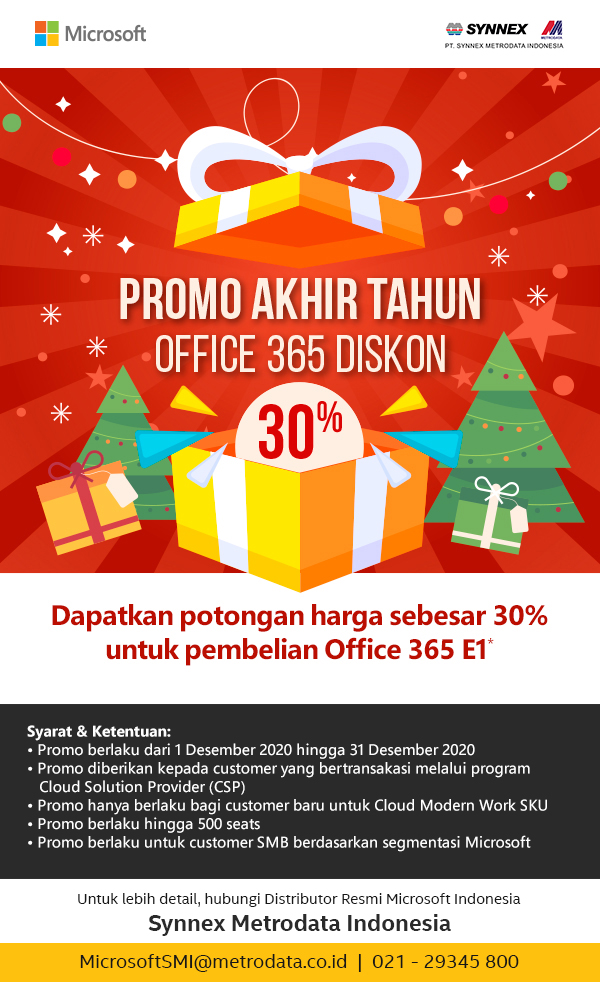 PROMO AKHIR TAHUN OFFICE 365! – Synnex Metrodata Indonesia