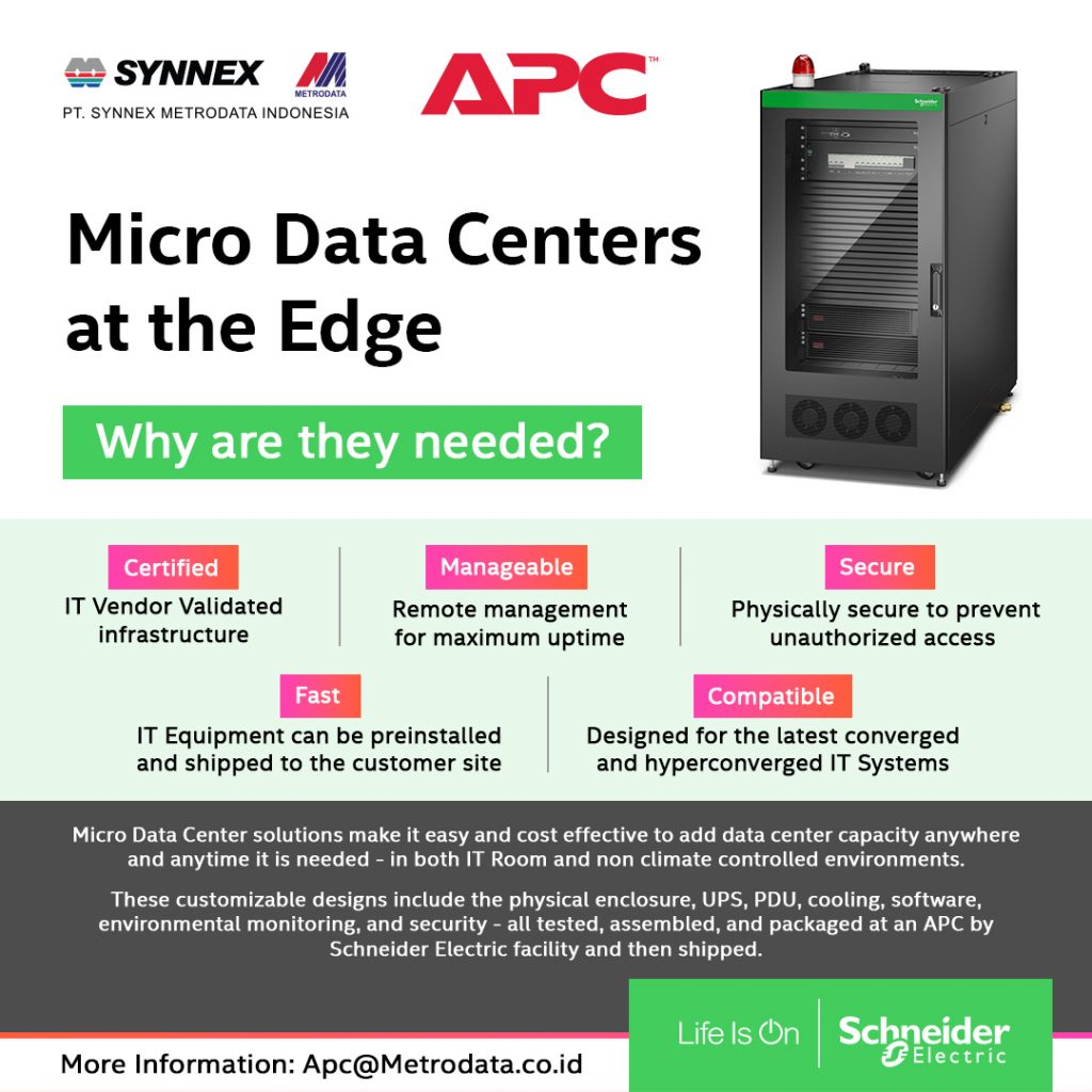 APC : Schneider Electric Micro Data Center solutions – Synnex Metrodata ...